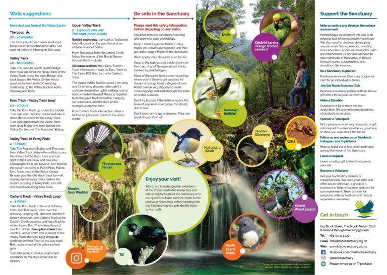 Sanctuary Map - Brook Waimārama Sanctuary | Returning Nature to the ...