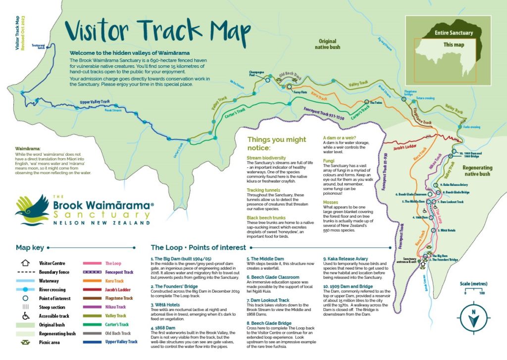 Sanctuary Map - Brook Waimārama Sanctuary | Returning Nature to the ...